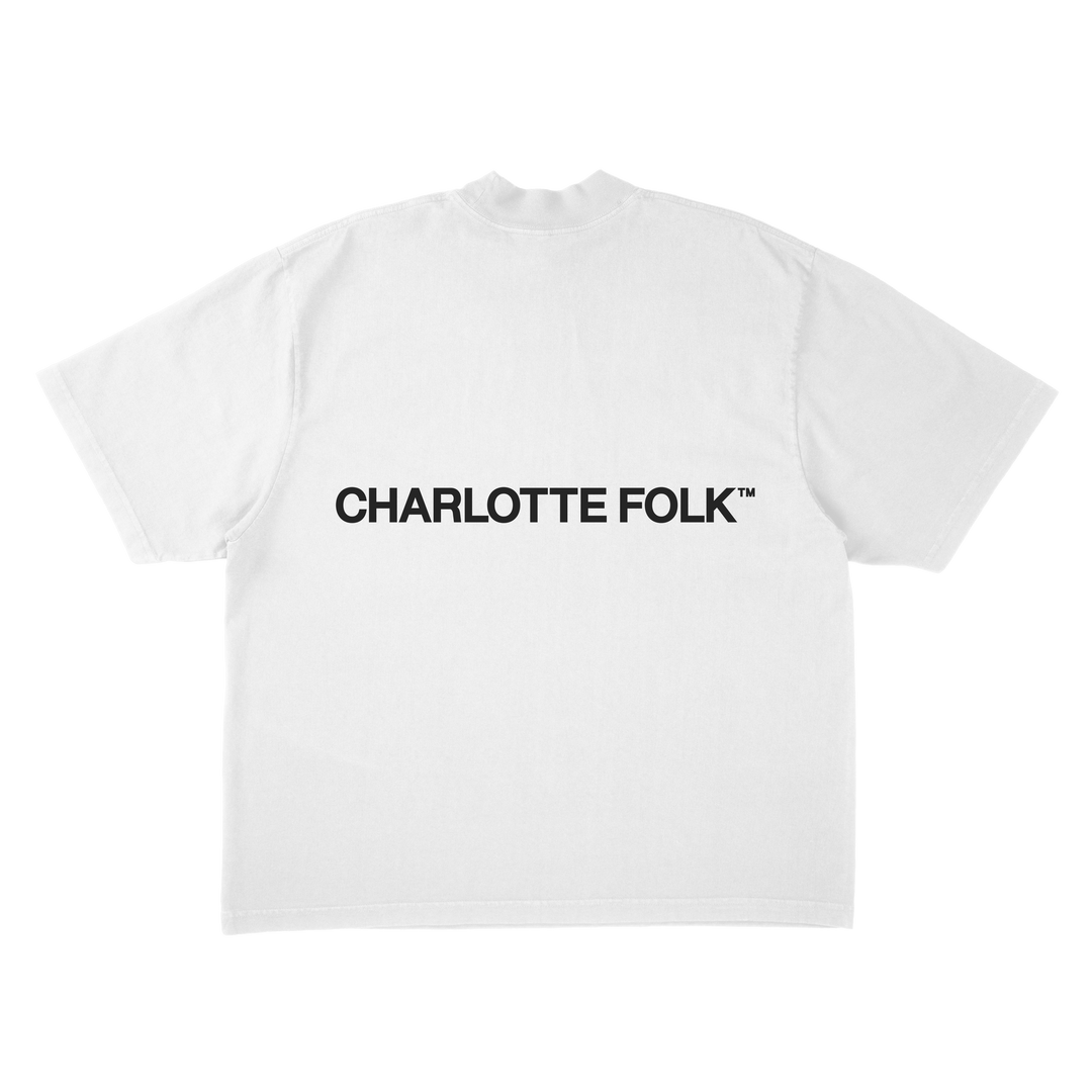 Logo Tee (White) – Charlotte Folk